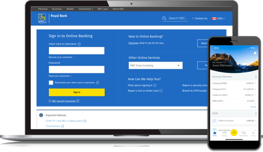 Services financiers personnels - RBC Banque Royale