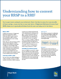 Enjoy the income from your savings with an RBC Royal Bank® RRIF – RBC ...