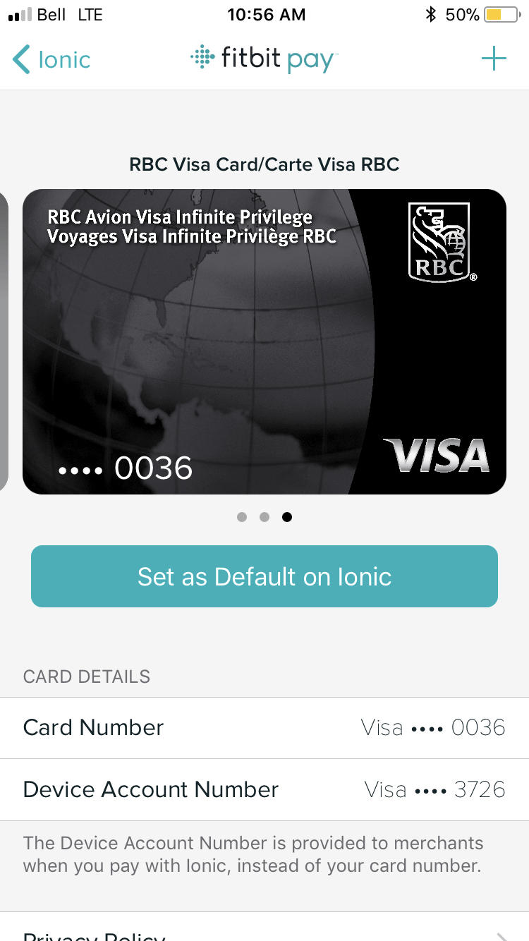 Fitbit Pay - RBC Royal Bank